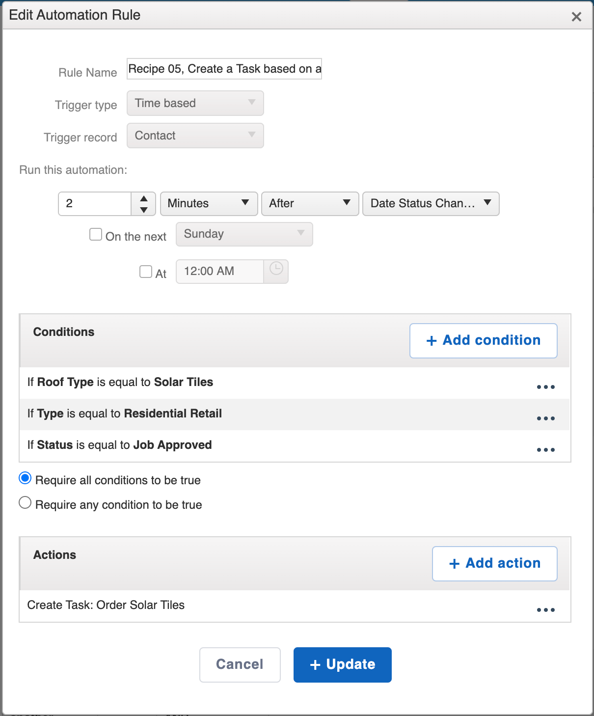 How Do I Create an Automation To Create a Task Using a Custom Field as a Condition?